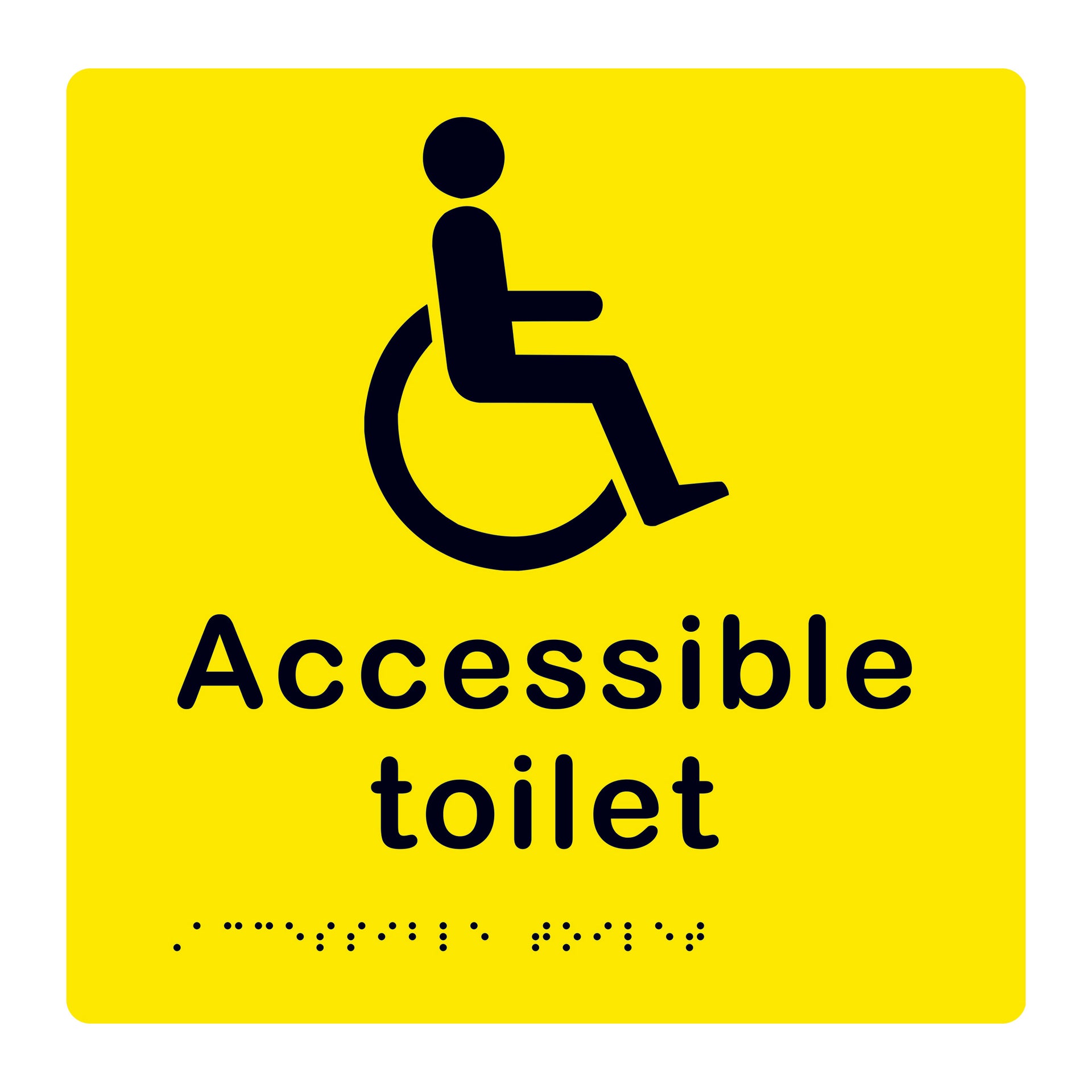 Accessible toilet signs