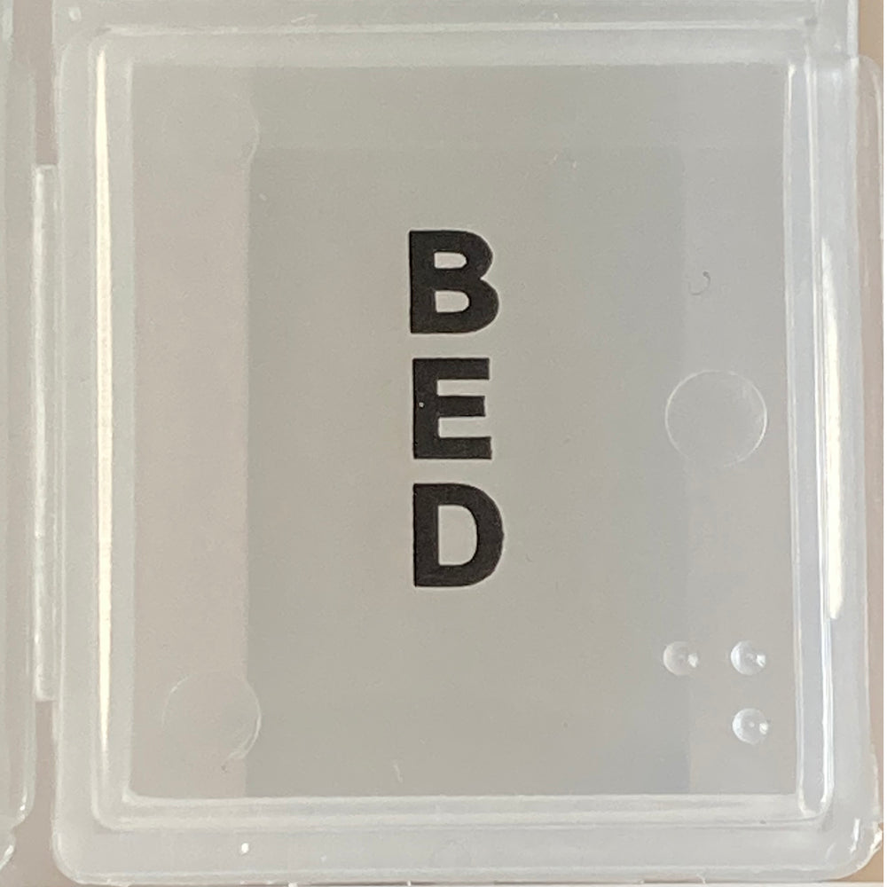 Large four times daily 7 day pillbox with braille