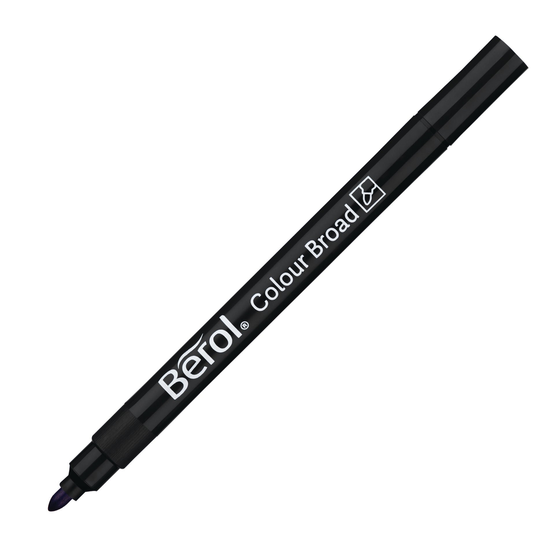 Berol Colour Broad pens, pack of 12 - black