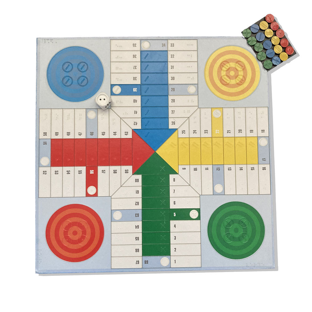 Tactile magnetic Ludo
