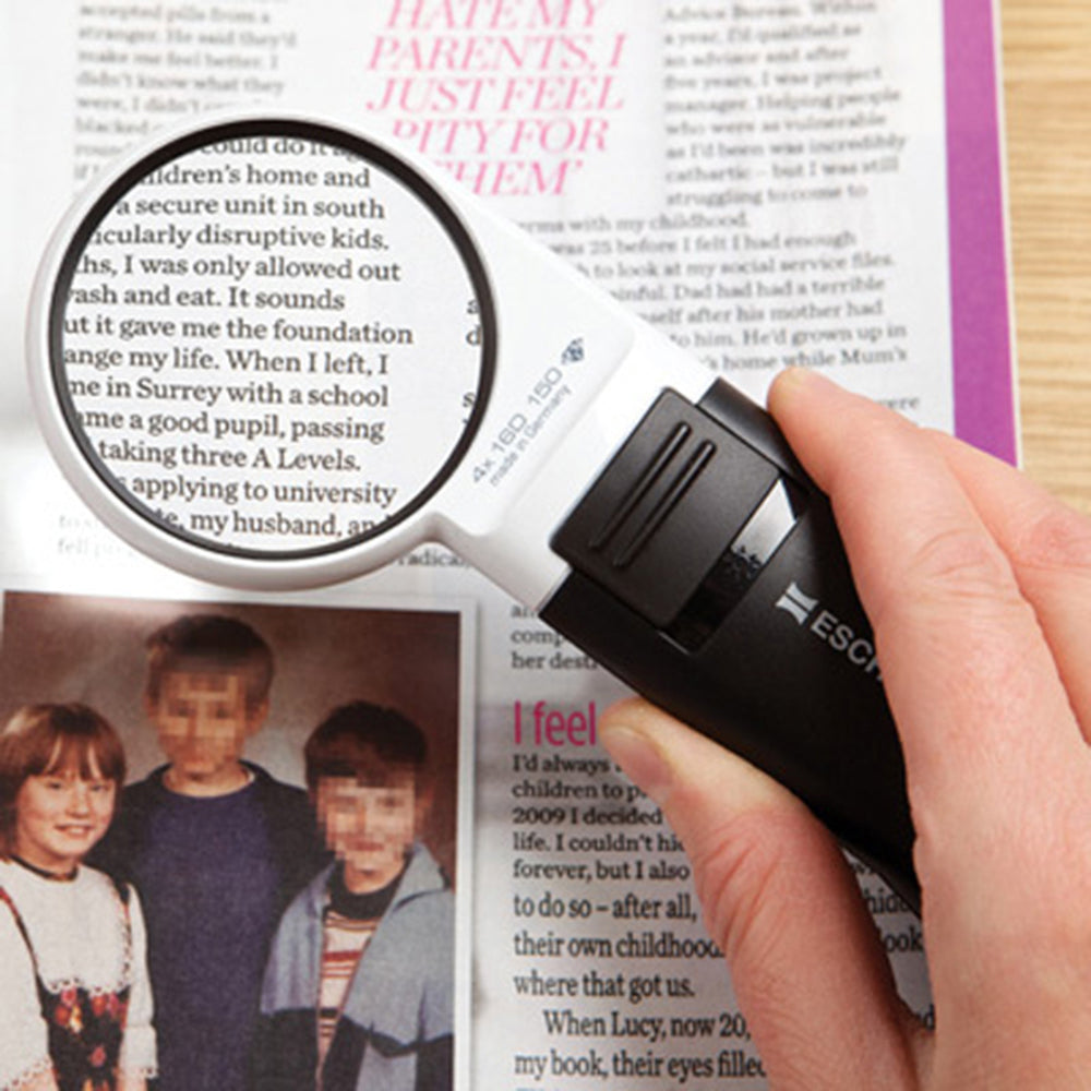 Eschenbach mobilux LED hand magnifier 6×